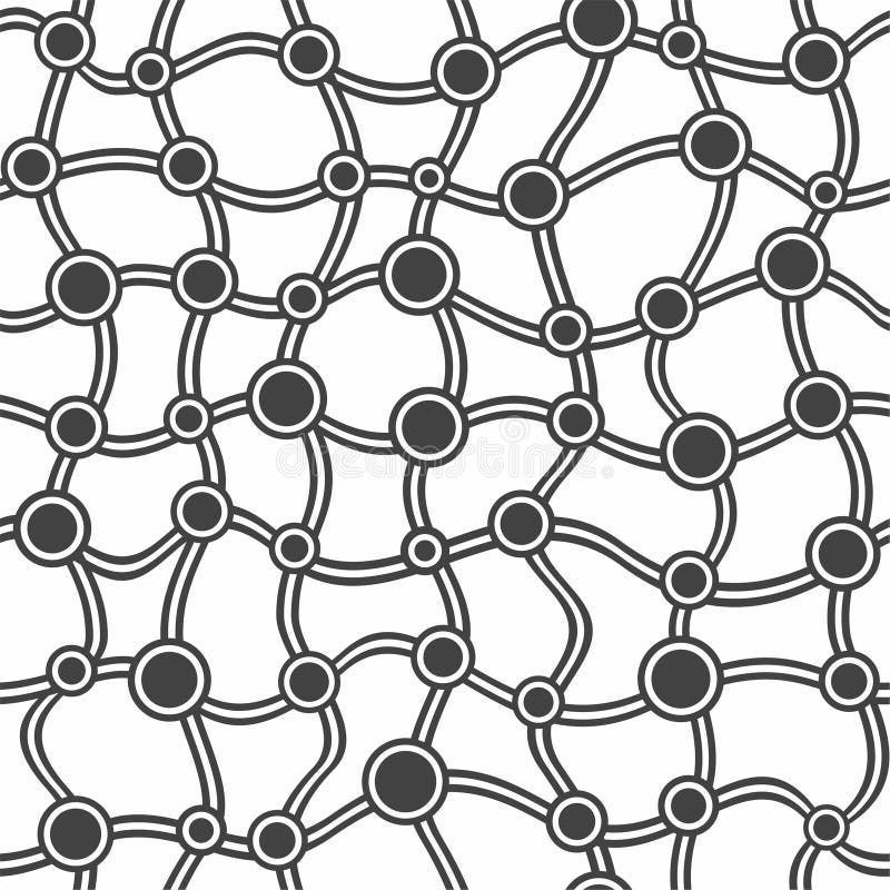 Seamless Black and White Net Pattern. Abstract Background. Vector ...