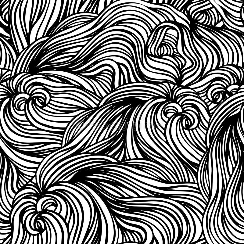 Abstract Seamless Black and White Pattern Stock Vector - Illustration ... Abstract Seamless Black and White Pattern Stock Vector - Illustration ...