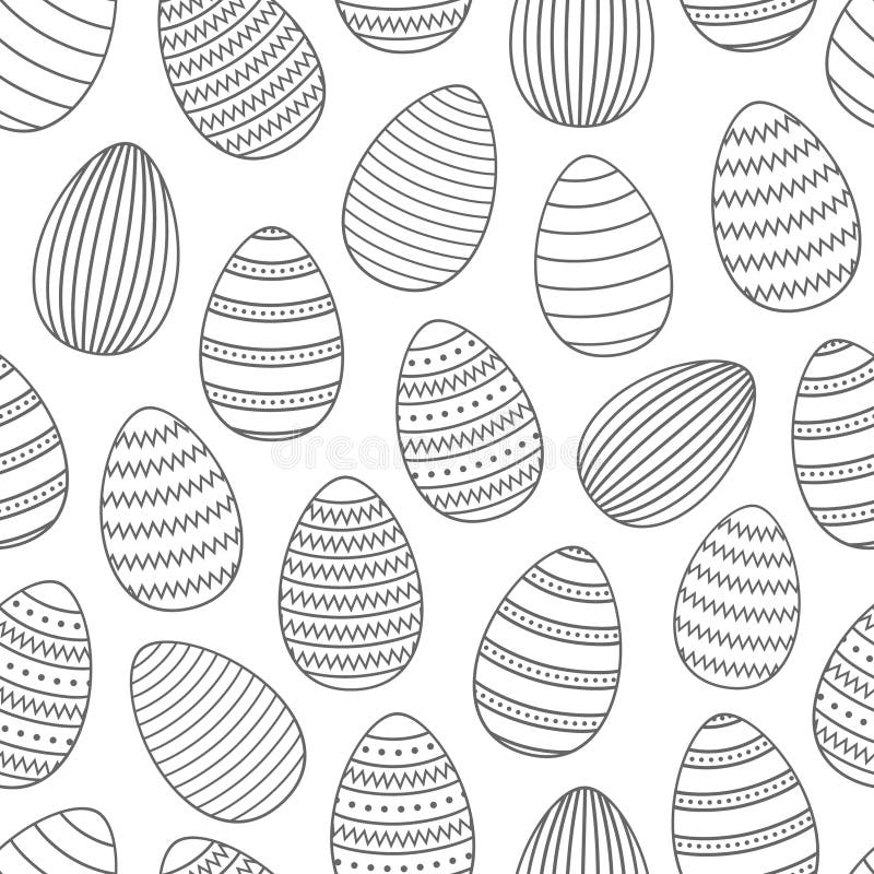 Seamless Easter Pattern Stock Vector Illustration Of Religious 271347157