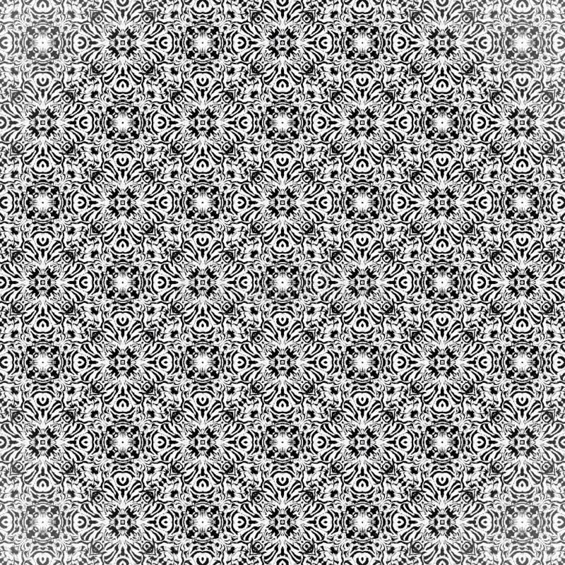 Seamless Black and White Pattern Design Printable Illustration Stock ...