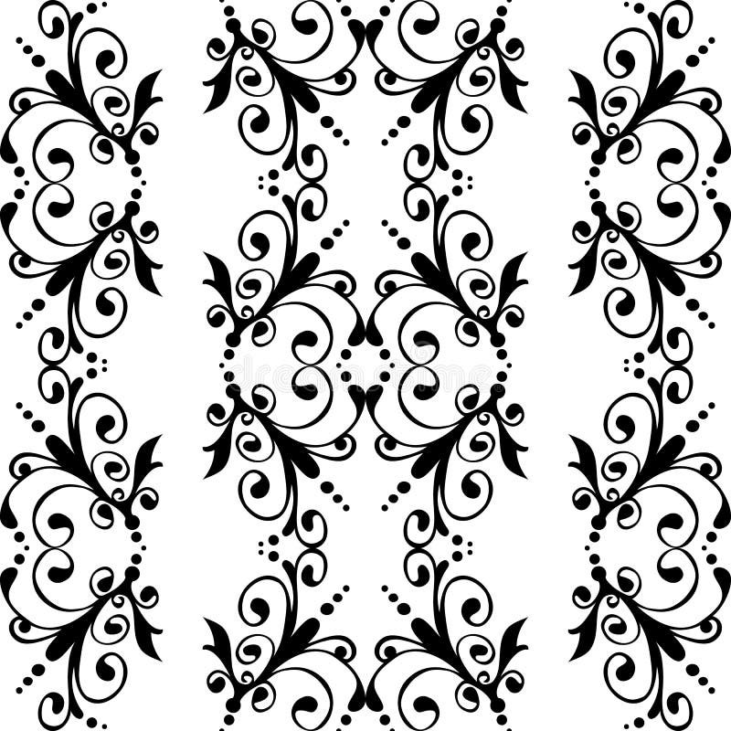 Seamless Black White Pattern Stock Illustrations – 753,099 Seamless ...