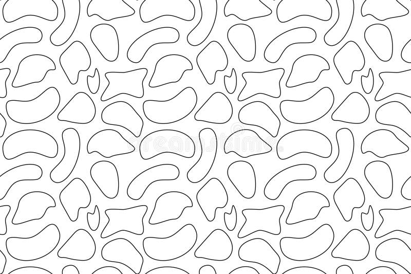 Abstract Pebble Pattern for Coloring Stock Illustration - Illustration ...