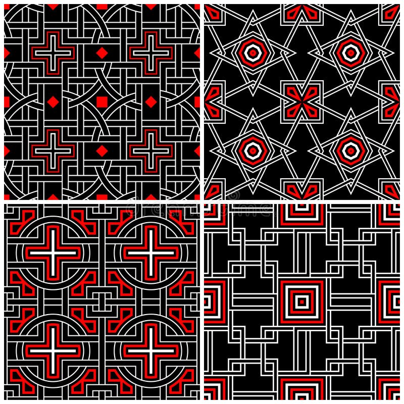 Red Classic Fabric Patterns Stock Illustrations – 2,077 Red Classic ...