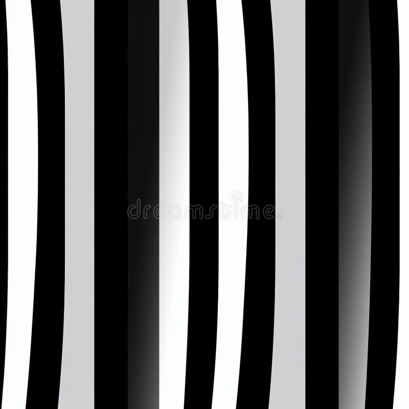 Seamless Black and White Striped Background with Creative Flair Stock ...