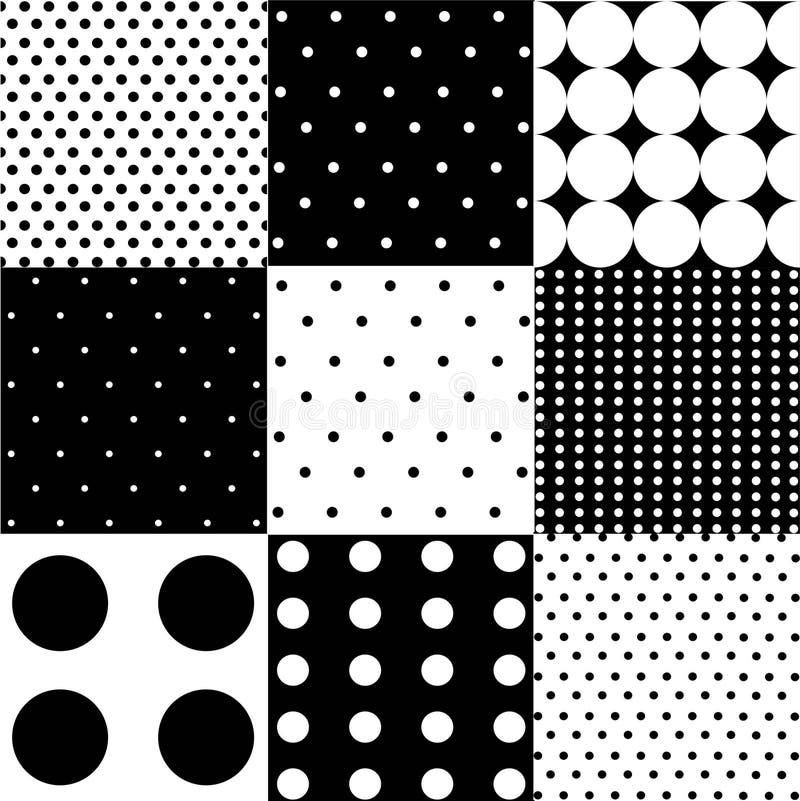 Small Black Big Polka Dots Stock Illustrations – 848 Small Black Big ...