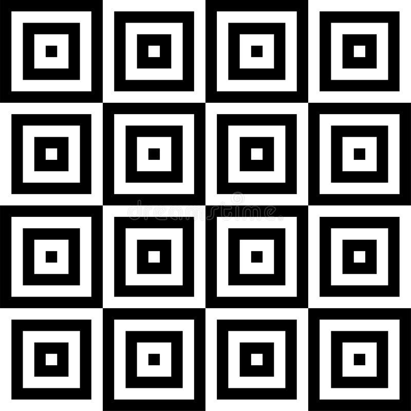 Seamless Black and White Vector Square Pattern Design Background Stock ...