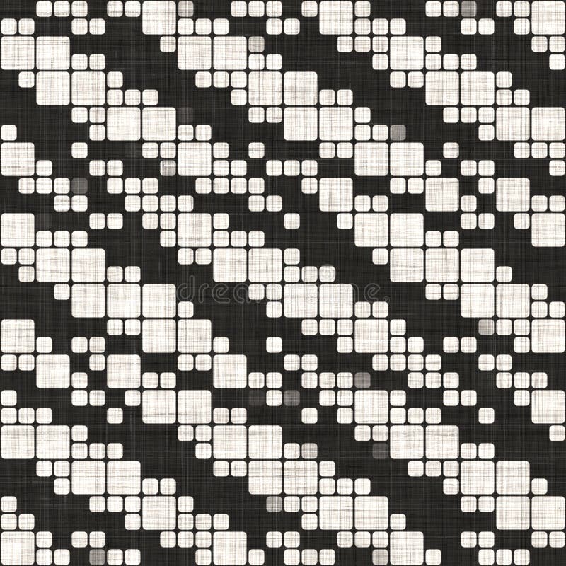 Seamless Black White Woven Cloth Geometric Linen Texture. Two Tone ...
