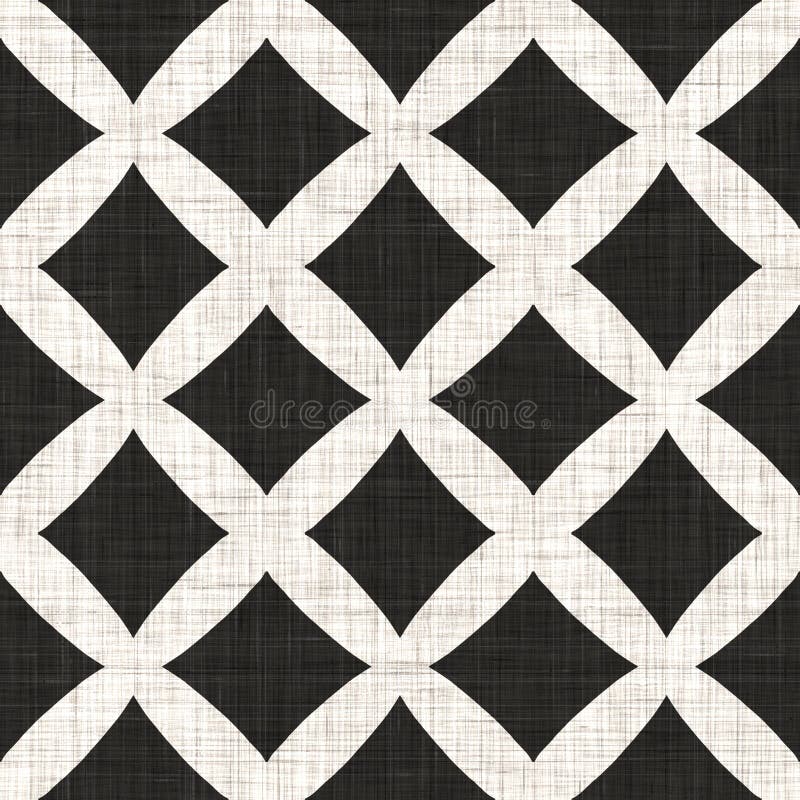 Seamless Black White Woven Cloth Geometric Linen Texture. Two Tone ...