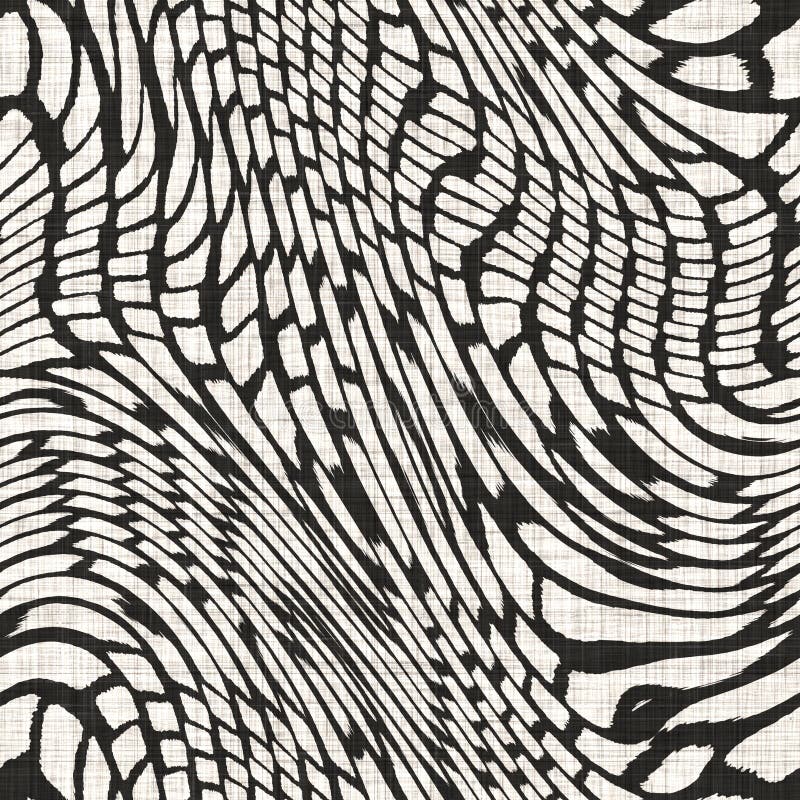 Seamless Black White Woven Cloth Geometric Linen Texture. Two Tone ...
