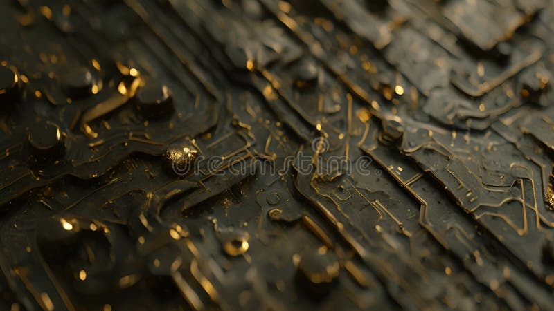 A Seamless Blend of Circuitry and Organic Textures Creating a Bionic ...