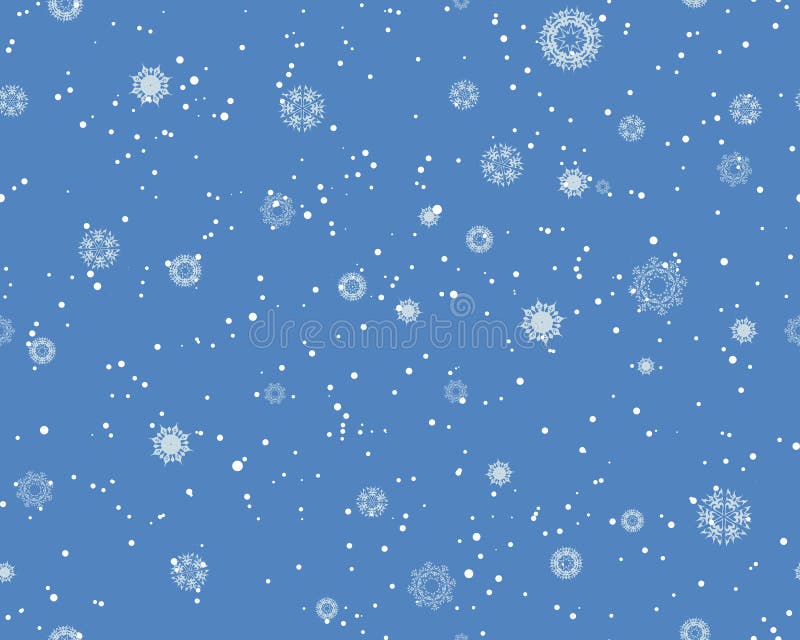 Seamless Snowflake Pattern stock vector. Illustration of celebrate ...