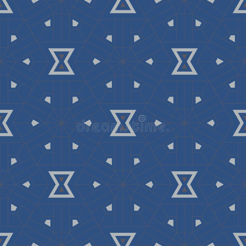 Seamless Blue Background. with Geometric Patterns Stock Vector ...