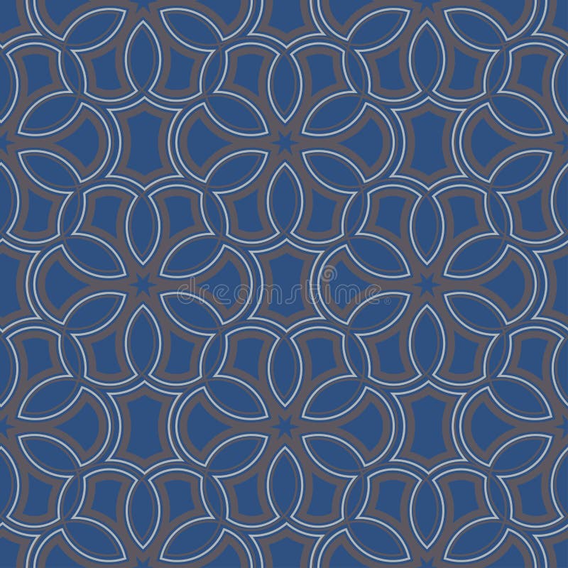 Seamless Blue Background. with Geometric Patterns Stock Vector ...