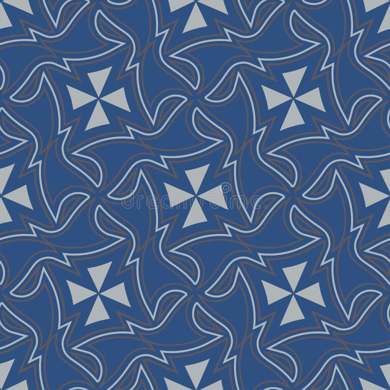 Seamless Blue Background. with Geometric Patterns Stock Vector ...