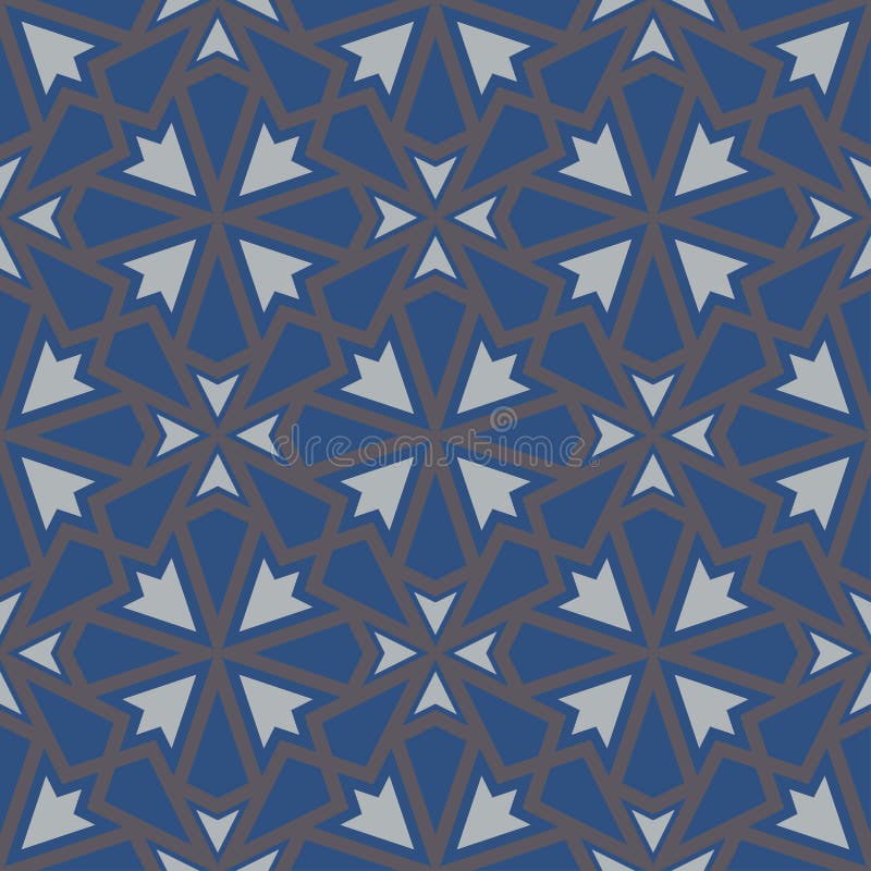 Seamless Blue Background. with Geometric Patterns Stock Vector ...