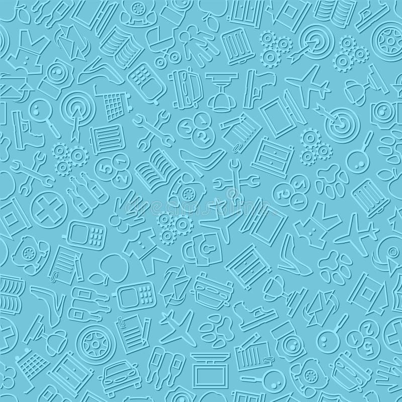 Seamless blue background stock vector. Illustration of entertainment ...