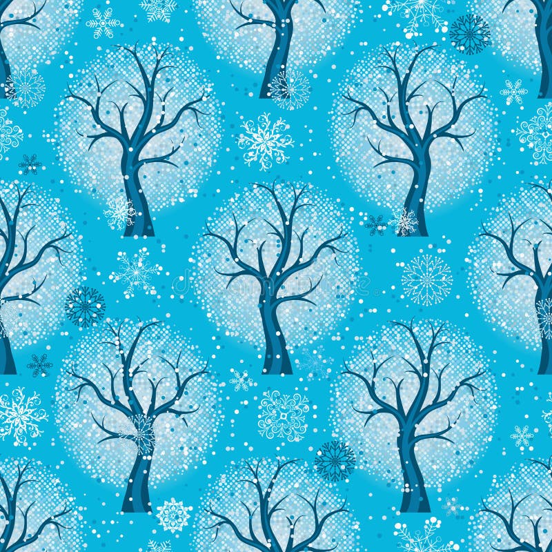 Winter repeating pattern stock vector. Illustration of circle - 22109937