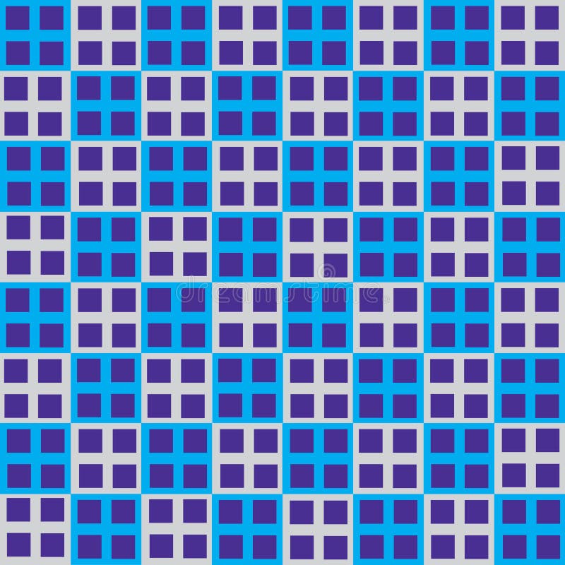 Seamless Blue Cube Square Industrial Vector Stock Vector - Illustration ...