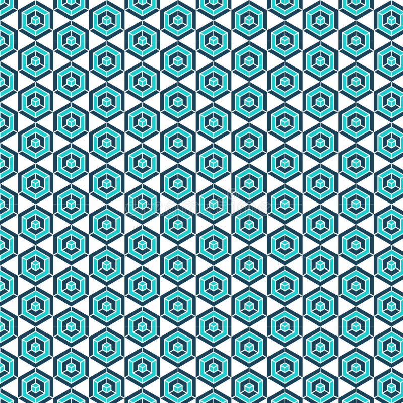 Seamless Blue Diamond Pattern Background Stock Vector - Illustration of ...