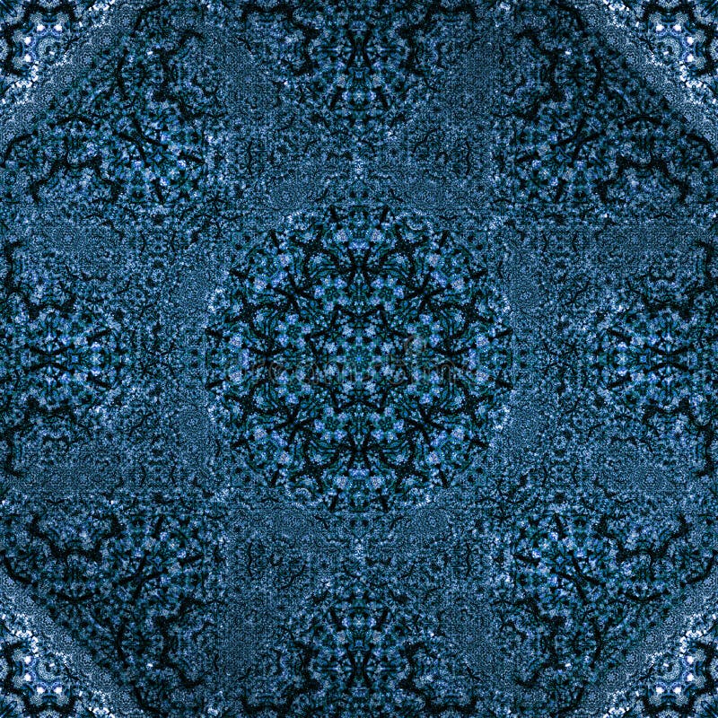 Seamless Blue Floral Pattern for Design, Illustration for Use in Design ...