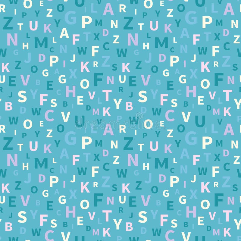 Endless alphabet letters stock illustration. Illustration of type ...