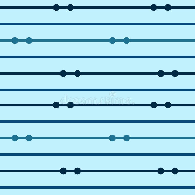 Seamless Blue Patterns with Decorative Shapes Stock Vector ...