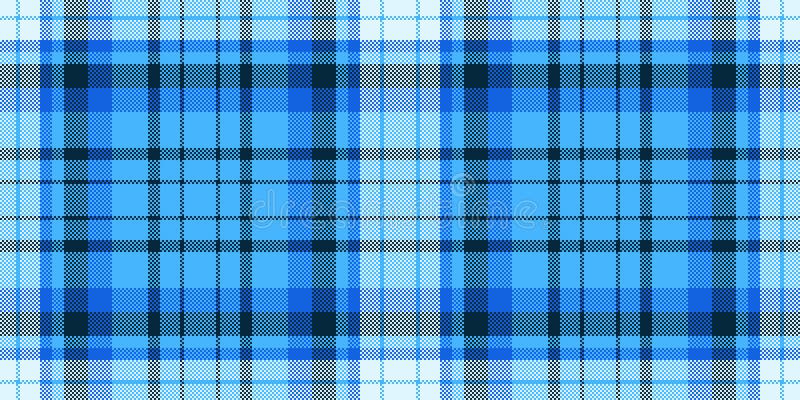 Seamless Blue Plaid Pattern. Traditional Textile Design with Overlapping Stripes and Squares ...