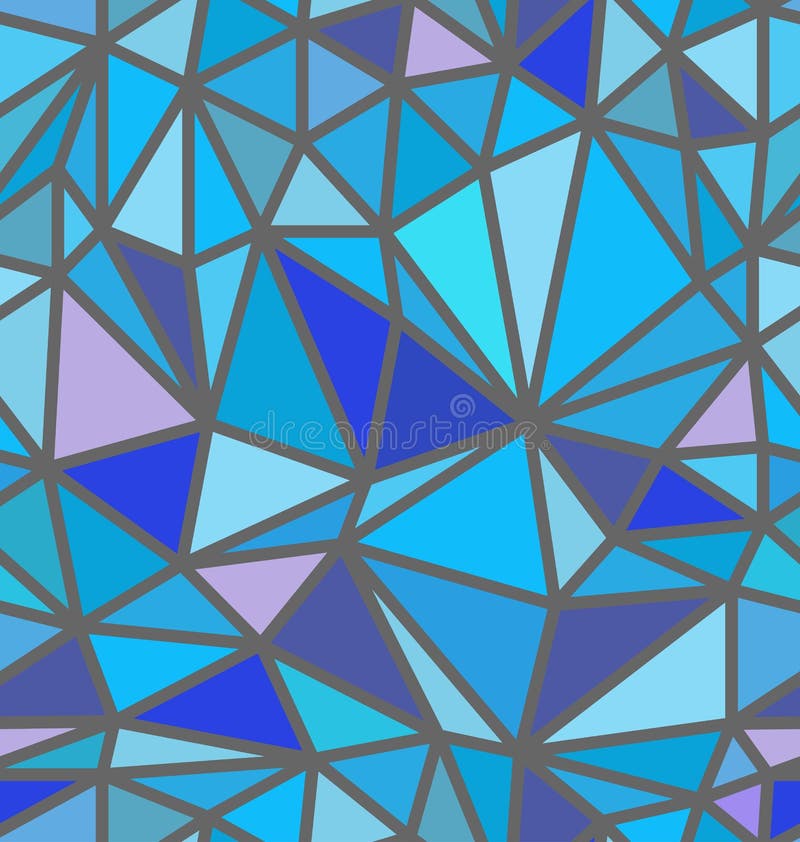 Seamless Blue Polygon Pattern Stock Vector - Illustration of graphic ...