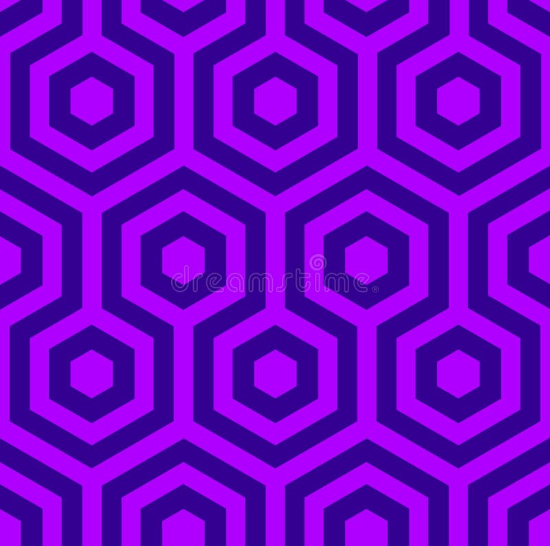Seamless Blue Purple Pattern of Hexagons. Purple Background for ...