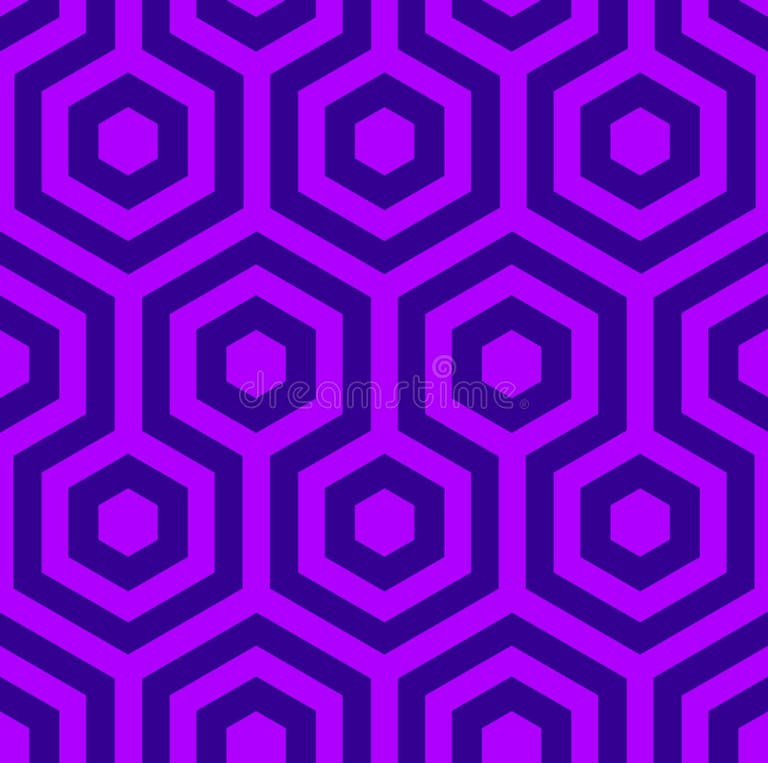 Seamless Blue Purple Pattern of Hexagons. Purple Background for ...