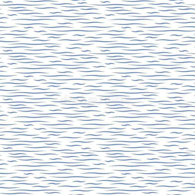 Seamless Blue Sea Waves Pattern Stock Vector - Illustration of pattern ...