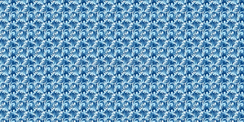 Seamless Blue Swirl Pattern Design for Fabric Background Stock ...