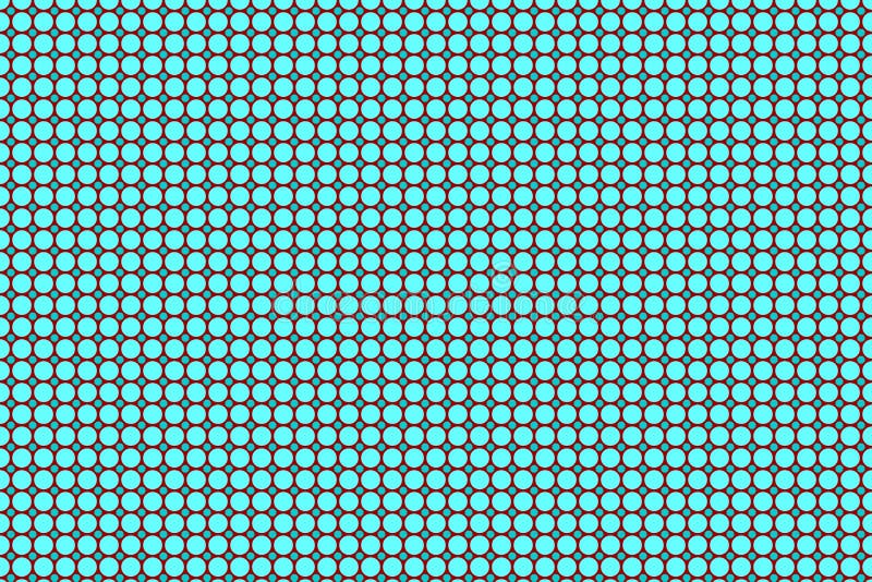 Seamless Blue Tone Polka Dots on Red Background, Small Light Blue ...
