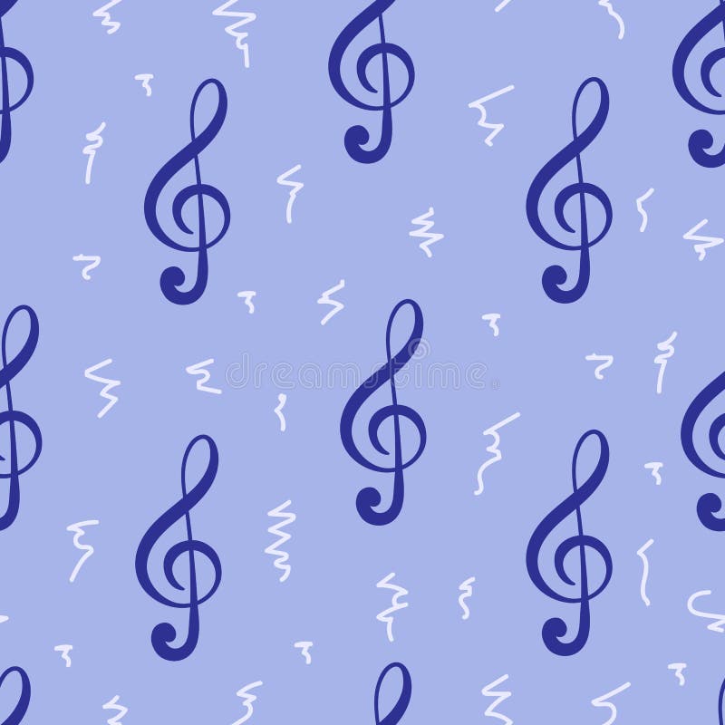 Blue treble clef stock vector. Illustration of disco - 39124833