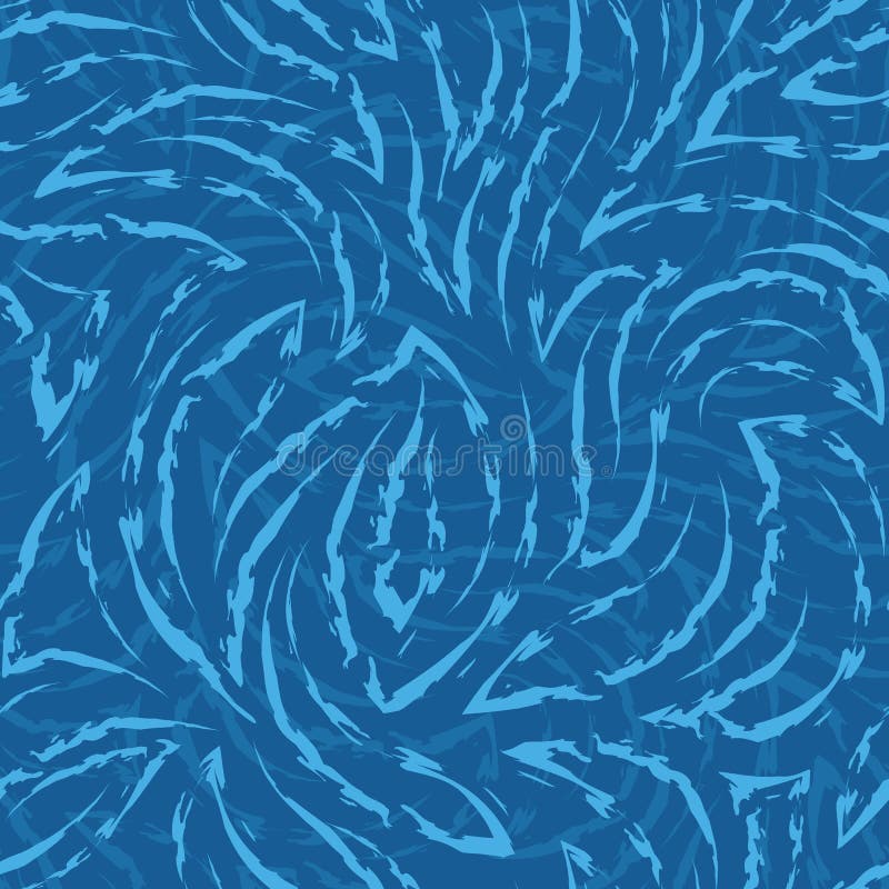 Seamless Blue Vector Pattern of Corners and Flowing Lines with Torn ...