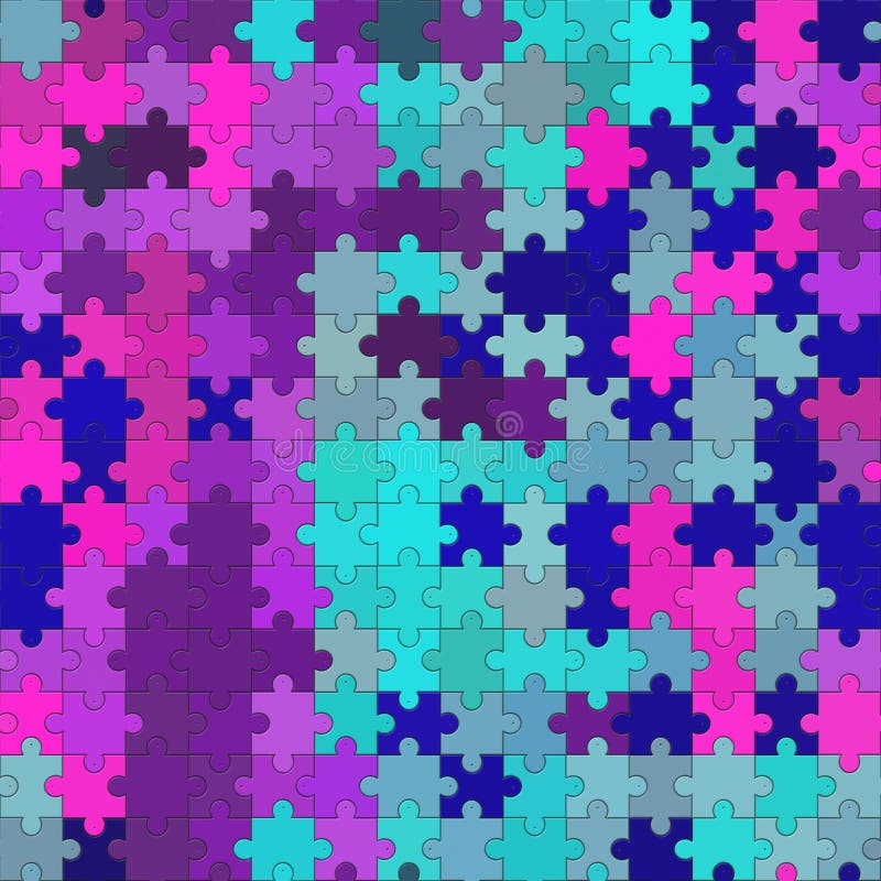 Seamless Board Puzzle Pattern Stock Illustration - Illustration of blue ...