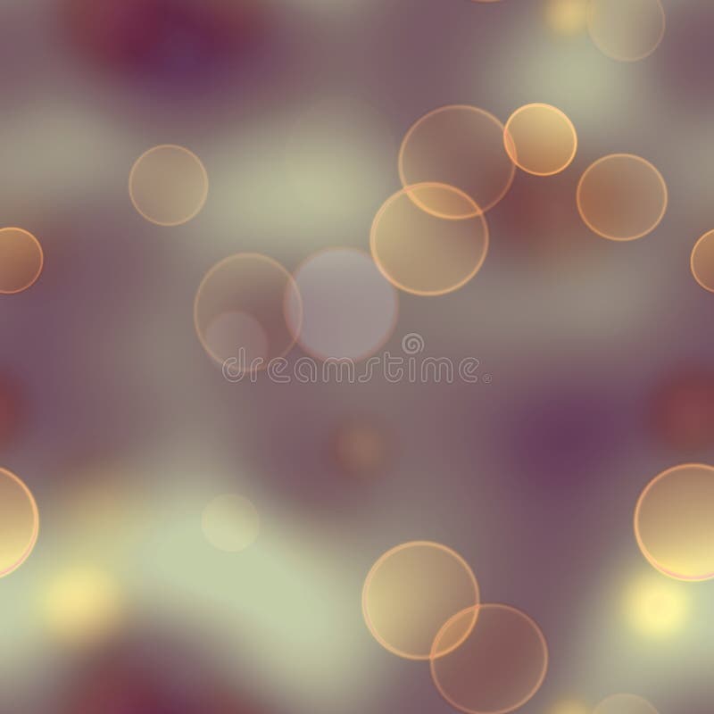 Seamless Bokeh Effect with Brown Background Stock Illustration ...