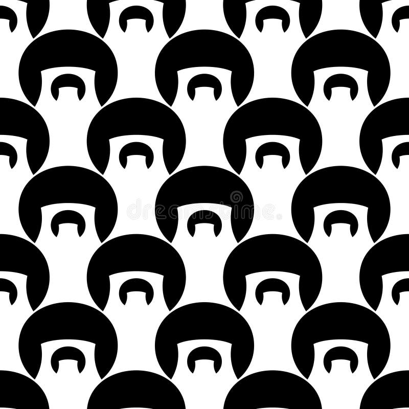 Seamless Bold Curvy Element Repeated Design Fabric Textile Tile Useable ...