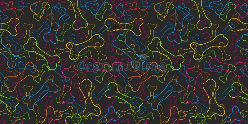 Seamless Bone Texture Pattern Background Stock Illustration ...