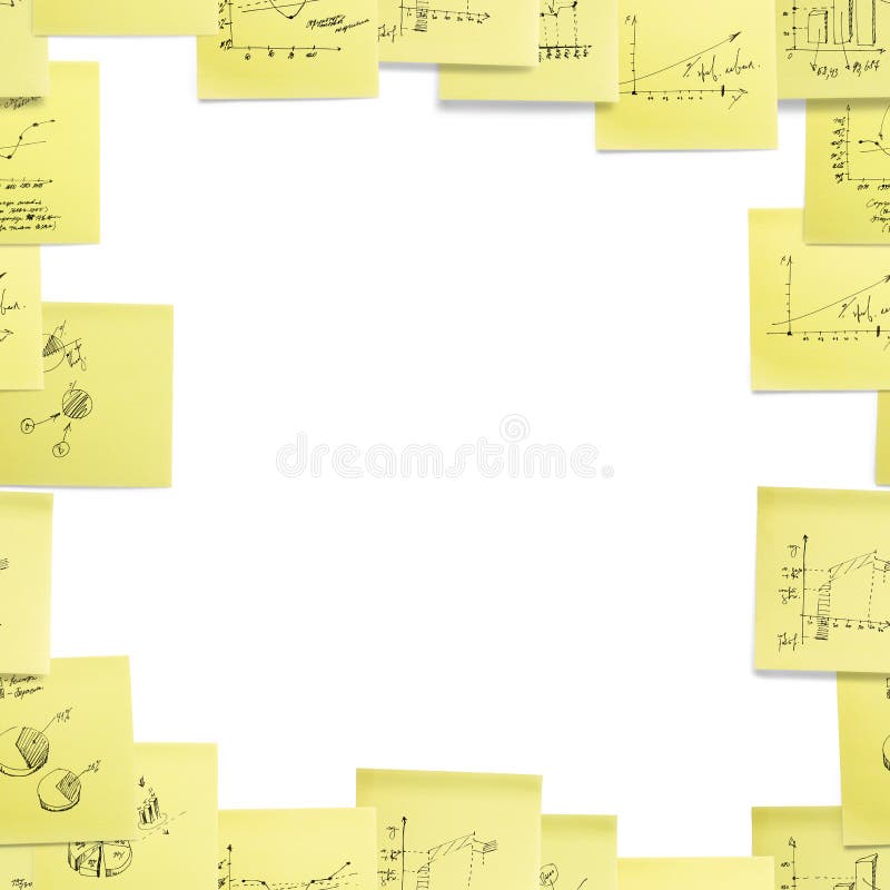 Seamless Border: Business, Finance Stock Photo - Image of figures ...