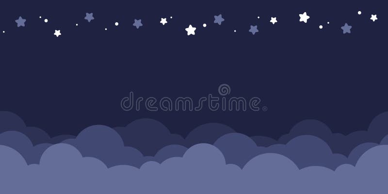 Night Sky Border stock illustration. Illustration of nighttime - 4329776