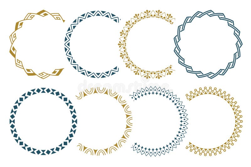 8 Seamless Border for Decoration and Design. (Brushes Included) Stock ...