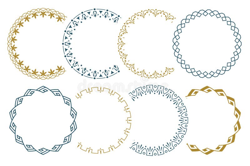 8 Seamless Border for Decoration and Design. (Brushes Included) Stock ...