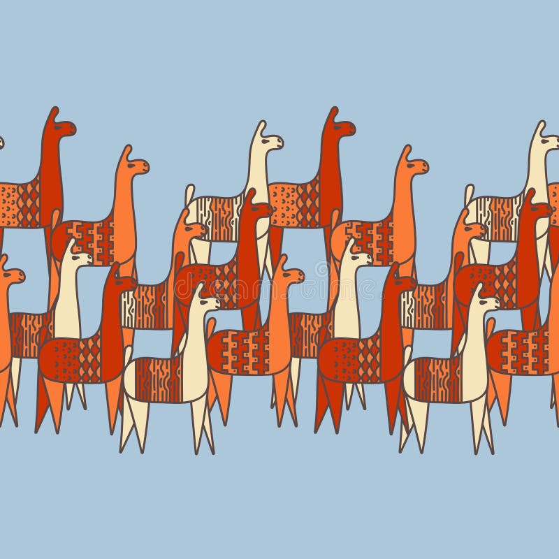 Alpaca Border Stock Illustrations – 98 Alpaca Border Stock ...