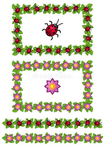 Ladybird Border Stock Illustrations – 1,011 Ladybird Border Stock ...
