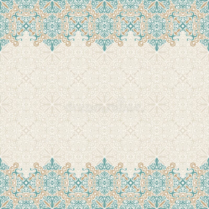 Seamless Border Vector Ornate in Eastern Style. Islam Pattern Stock ...