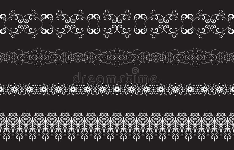 Seamless borders stock vector. Illustration of frame - 23926832