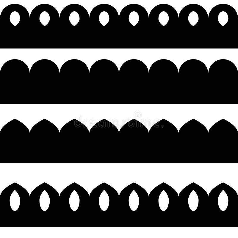 Seamless borders. stock vector. Illustration of seamless - 31589103