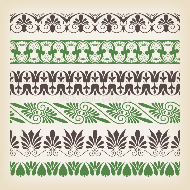 Seamless borders stock vector. Illustration of design - 254419455