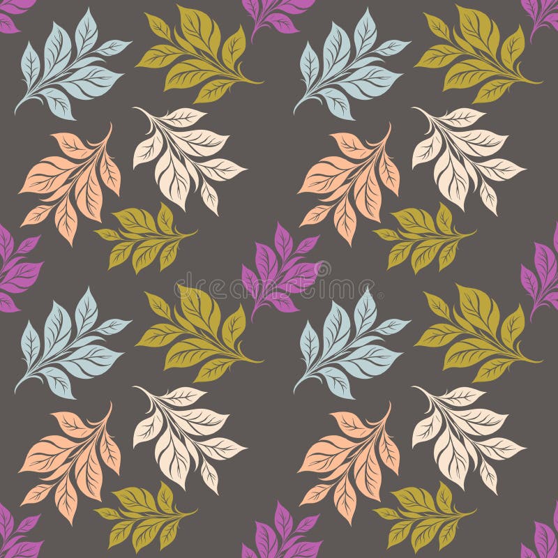 Seamless Botanical Pattern for Fabrics. for Use in Graphics Stock Image ...